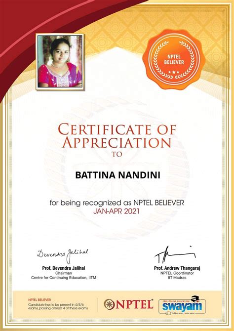 Battina Nandini On Linkedin Nptel