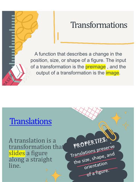 Transformations Definitions Download Free Pdf Euclidean Geometry