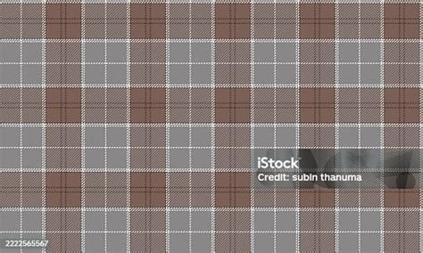 원활한 격자 무늬 패턴 회색 갈색 흰색 간단하고 우아한 옷 스커트 바지 캐주얼웨어 사용하기 쉽고 조정 가능한 크기 벡터 일러스트 레이 션을 디자인하는 데 적합합니다 갈색에