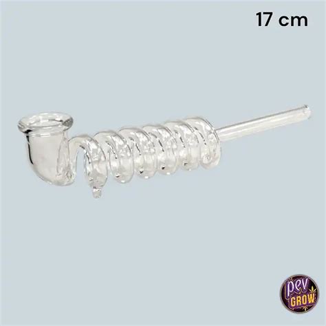 Pipa De Cristal Espiral 17 Cm Fuma Con Estilo Y Frescura