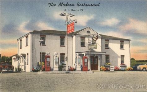 The Modern Restaurant Lewistown Pa Postcard