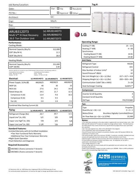 Multi V Iii Hr Triple Frame Lg
