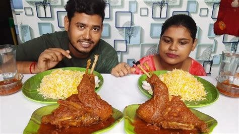 গোটা গোটা দেশি মুরগি দিয়ে পোলাও খেলাম Whole Country Chicken Curry