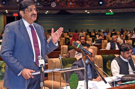 Cm Murad Unveils Rs22tr Sindh Budget For Fy24 The Frontier Post
