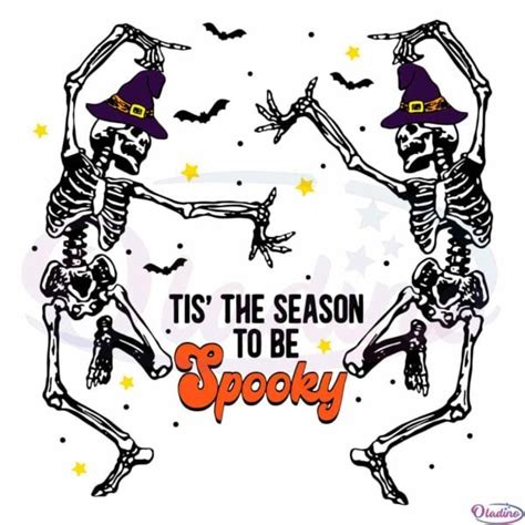 Skeleton Stay Spooky Halloween Witch SVG