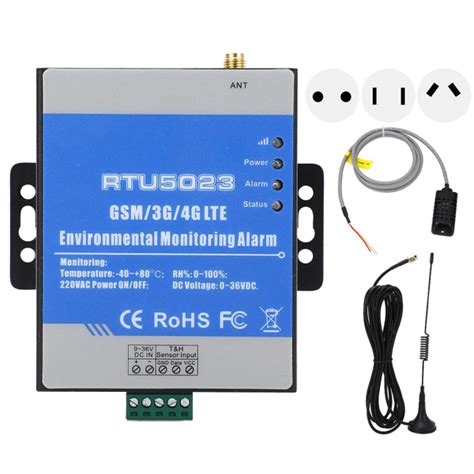 Temperature Humidity Sensor With Buzzer Email Text Alerts Rtu Over