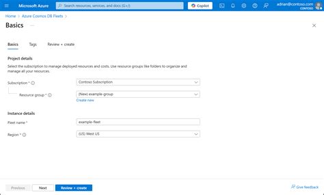 创建舰队 （预览版） Azure Cosmos Db For Nosql Microsoft Learn