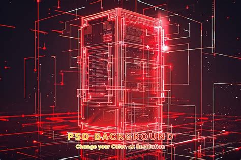 Premium Psd Abstract Dark Background Bright Box Shine Square Light