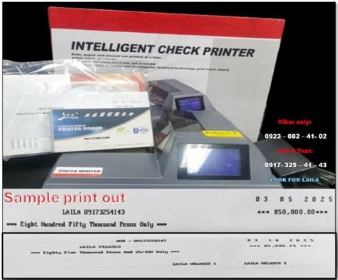 Intelligent Check Printer Check Writer With Free 1 Ribbon Lazada Ph