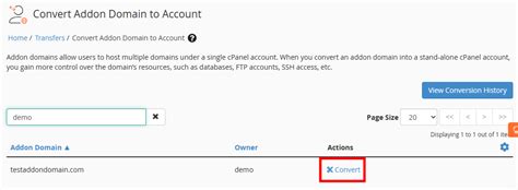 Convert Addon Domains To Separate CPanel KemuHost