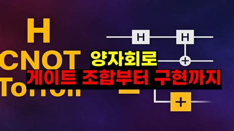 정보우주를 깨우는 열쇠 양자컴퓨팅 양자게이트 And 양자회로 설계 Hadamard부터 Cnot·toffoli구현까지6 Quantum Gateandcircuit