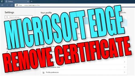 How To Clear Certificates In Edge Computersluggish