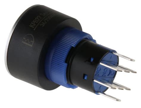 RS PRO RS PRO Illuminated Push Button Switch Momentary Panel Mount 22 2mm Cutout DPDT