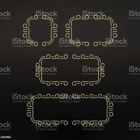 붓글씨 프레임 Flourishes 초대장 포스터 및 배지 복고풍 디자인입니다 빈티지 장식 요소입니다 벡터 일러스트 레이 션