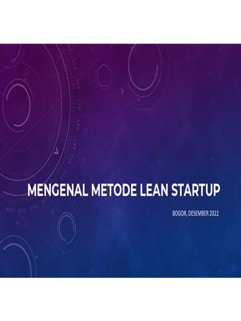 Mengenal Metode Lean Startup Pdf