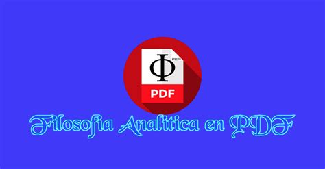 Filosofía Analítica En Pdf