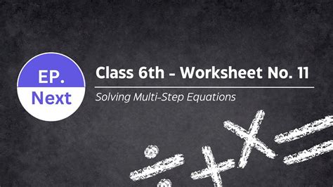 Cep Weekly Practice Sheet No 11 Class 6th Youtube
