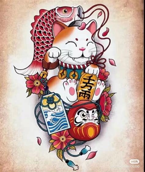 ปักพินโดย Peiyee Li ใน Japan รอยสักนักรบ รอยสักรูปแมว ลายสักญี่ปุ่น