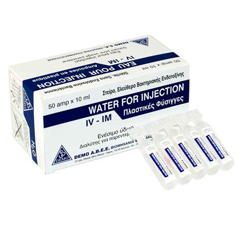 Water Solvent For Injection Demo Sa