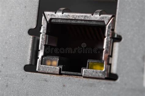 Close Up View Of An Ethernet Port On A Device Stock Image Image Of Close Up View Of An Ethernet Port On A Device Stock Image Image Of