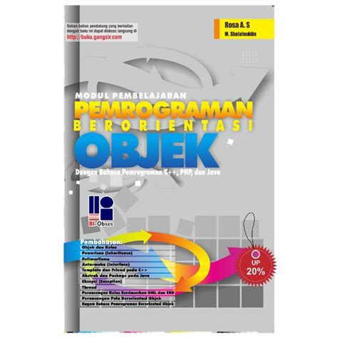 Jual Modul Pembelajaran Pemrograman Berorientasi Objek Dengan Bahasa Pemrograman C PHP Dan