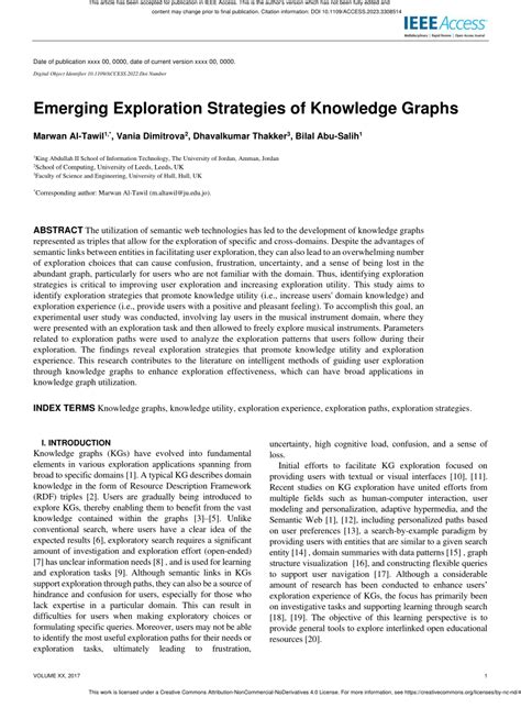 Pdf Emerging Exploration Strategies Of Knowledge Graphs