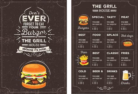Desain Daftar Menu Kosong 57 Koleksi Gambar