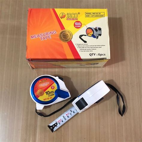 Jual Meteran Tukang Isco Glorious Meteran Tukang 10 Meter 25mm