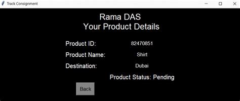 Python Courier Tracking Management System
