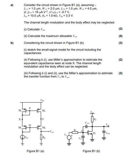 Solved A Consider The Circuit Shown In Figure B A Chegg