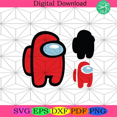 Among Us Red Impostor Svg Among Us Svg Red Impostor Svg