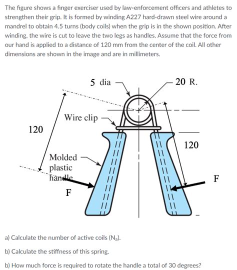 Solved The Figure Shows A Finger Exerciser Used By Chegg