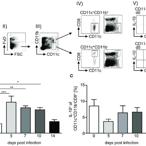 Elevated Il 10 Production Of Cd11c Cd11b Cd8 − Dendritic Cells