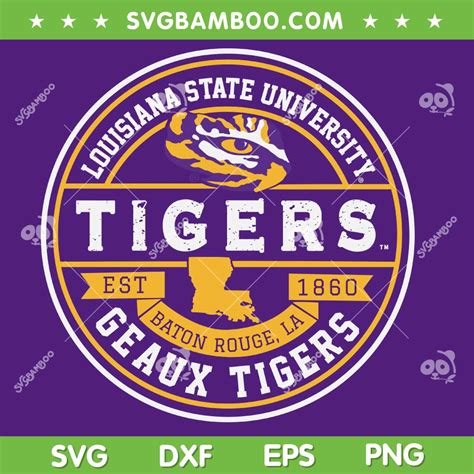 Tigers Louisiana State University Svg