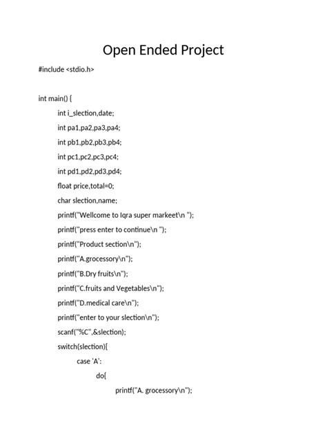 Open Ended Project Pdf Foods Fruit