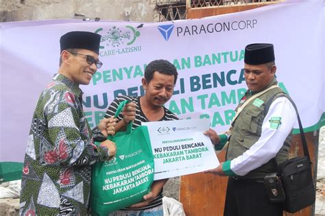 LAZISNU PBNU Salurkan Bantuan Untuk Warga Terdampak Kebakaran Di