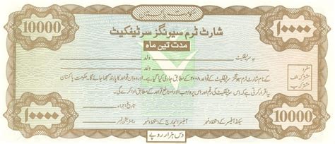 Short Term Savings Certificates National Savings Profit Rates
