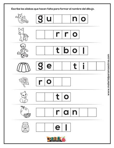 Cuadernillo De Apoyo Para Alumnos En Rezago De Lecto Escritura Words