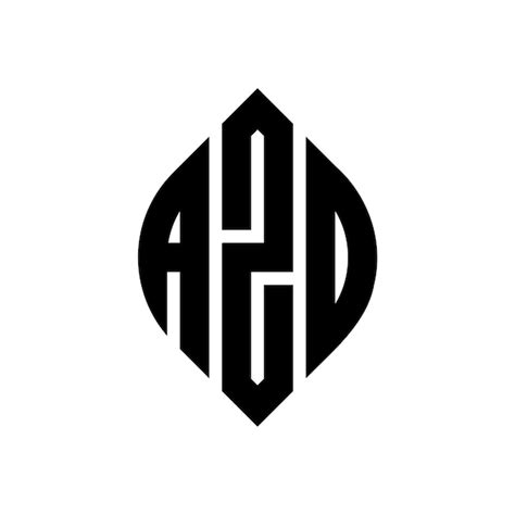 Premium Vector Azo Circle Letter Logo Design With Circle And Ellipse
