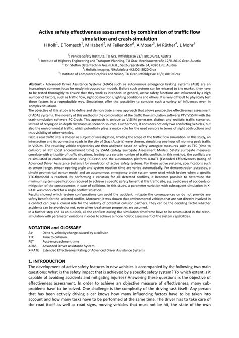 Pdf Active Safety Effectiveness Assessment By Combination Of Traffic