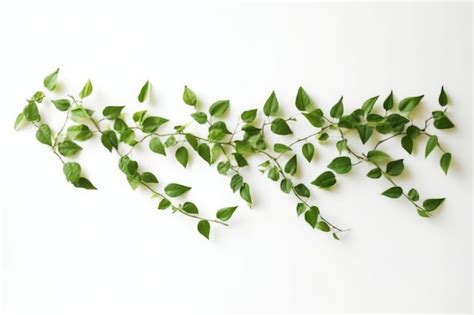 Premium Photo A Green Plant On A White Background