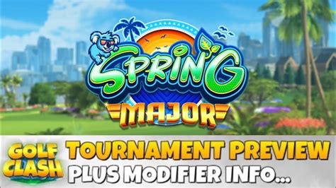 TOURNAMENT PREVIEW Spring Major 2024 Centenary Harbour Golf Clash