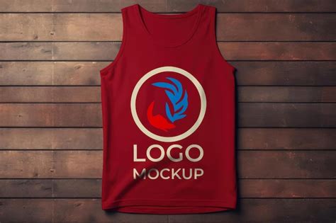 Premium Psd Elegant Dark Red Tank Top Mockup For Branding Classic