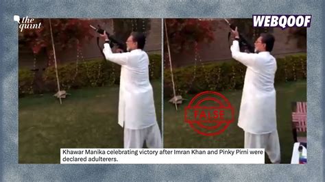Fact Check Old Video Of Khawar Maneka Falsely Linked To Ex Pak Pm