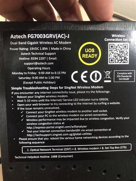 Free Singtel Router Modem Set Optic Fibre Set B Computers Tech Parts Accessories