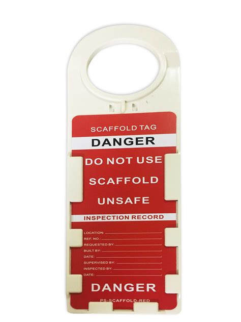 Scaffolding Tag Scaffold Tag Holder Lockout Safety Scaffold