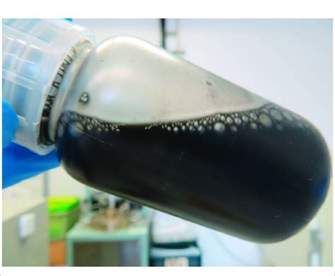 Photograph Of Typical Graphite Water Dispersion Obtained By Sonication