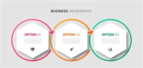 Premium Vector Vector Timeline Infographic Template With Hexagon Label Icons And 3 Options For