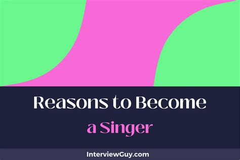 Reasons To Become A Singer Experience The Spotlight