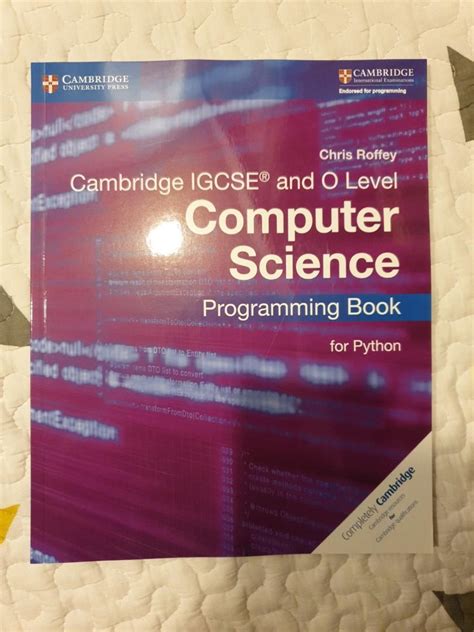 Cambridge Igcse And O Level Computer Science Programming Book For